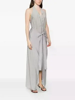 RAME Halterneck Wrap Asymmetric Dress