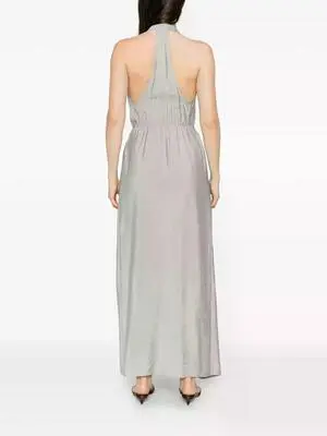 RAME Halterneck Wrap Asymmetric Dress