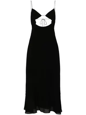 Saint Laurent Cut-out Midi Dress