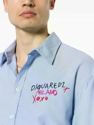 Dsquared2 Logo-embroidered Shirt