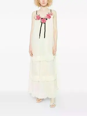 For Love & Lemons Ruffled Maxi Dress