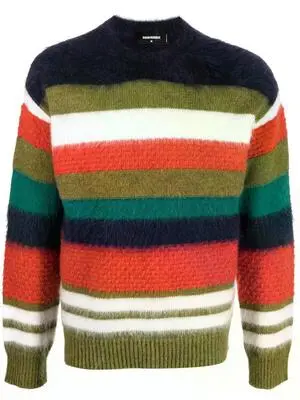 Dsquared2 Striped Crew-neck Jumper