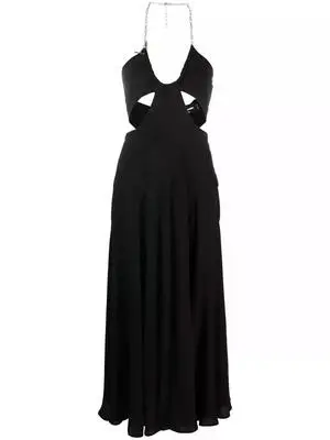 Dsquared2 Chain-link Cut-out Midi Dress