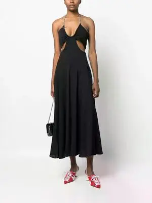 Dsquared2 Chain-link Cut-out Midi Dress