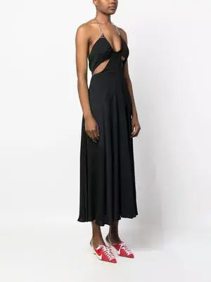 Dsquared2 Chain-link Cut-out Midi Dress