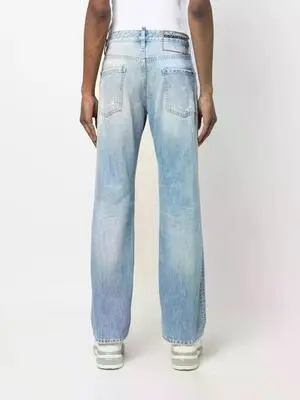 Dsquared2 Light-wash Straight-leg Jeans