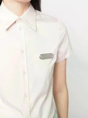 Dsquared2 Cropped Logo-patch Shirt