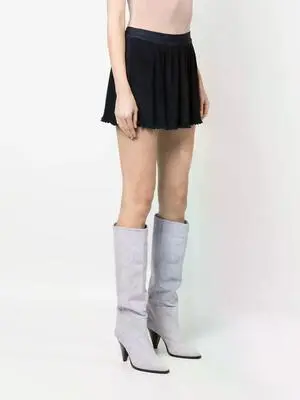 Dsquared2 Plissé Skirt With Logo Waistband