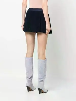 Dsquared2 Plissé Skirt With Logo Waistband
