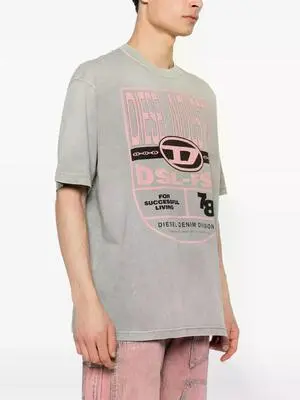 DIESEL® Logo-print Cotton T-shirt