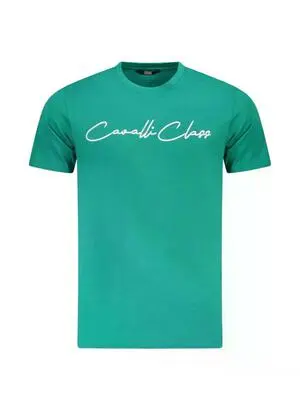 Roberto Cavalli Logo-print Cotton T-shirt - Green