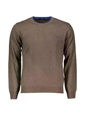 HARMONT & BLAINE Embroidered Logo Crew-neck Sweater