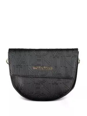 MARIO VALENTINO Logo-lettering Cross Body Bag - Black