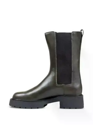 Calvin Klein Logo-debossed Chunky-sole Chelsea Boots