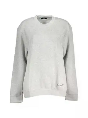 Roberto Cavalli Logo-embroidered Crew-neck Sweatshirt - Grey