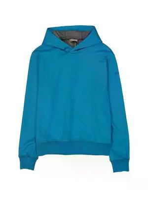 Herno Logo Detail Hoodie - Blue
