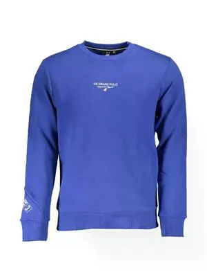 U.S. Grand Logo-embroidered Crew-neck Sweater