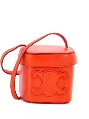Celine Cuir Triomphe Box Bag - Red