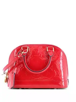 LOUIS VUITTON Alma Handbag Monogram Vernis Bb - Red