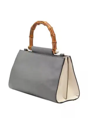 Gucci 2000-2015 Mini Leather Bamboo Web Nymphaea Satchel