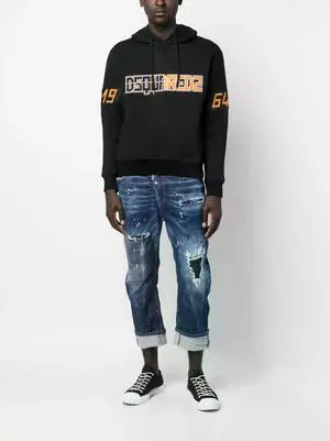 Dsquared2 Logo-print Drawstring Hoodie