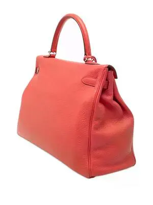 Hermès Clemence Kelly Ii Retourne 35 Satchel - Red