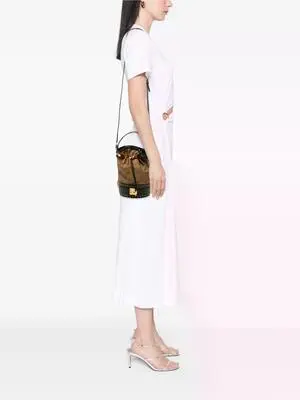 LOUIS VUITTON 2017 Monogram Reverse Petit Noe Trunk Bucket Bag - Brown
