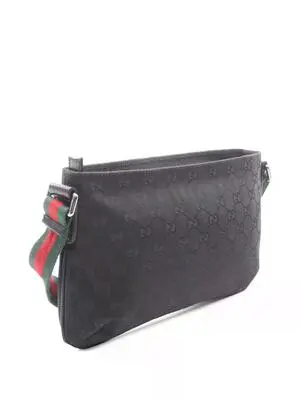 Gucci Gg Canvas Web Crossbody Bag 2000-2015