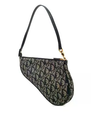 Dior 2001 Diorissimo Canvas Saddle Pochette - Blue