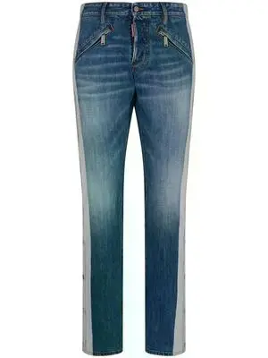 Dsquared2 Side-stripe Straight-leg Jeans