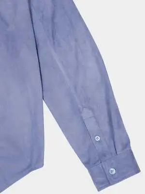 Marni Dusk Suede Cut-out Shirt - Blue