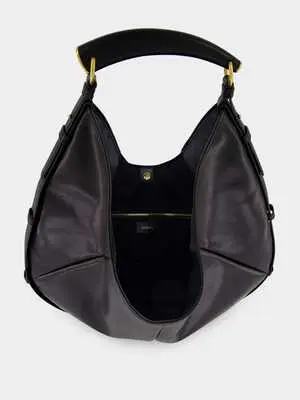 Saint Laurent Mombasa Large Hobo Bag - Black