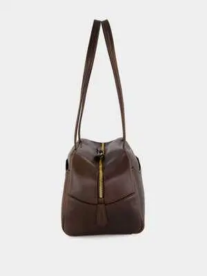 Prada Antiqued Leather Top-handle Bag