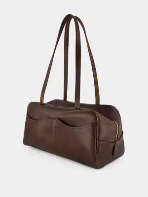 Prada Antiqued Leather Top-handle Bag