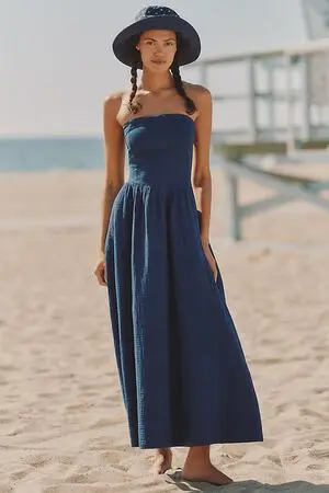SNDYS. Runa Strapless Midi Dress