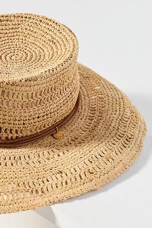 Rag & Bone Raffia Boater Hat