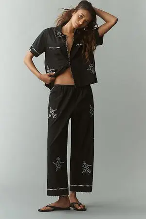 The Great. The Weekend Crop Wide-leg Pants