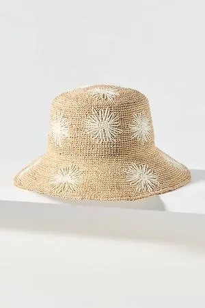 San Diego Hat Floral Embroidered Bucket Hat