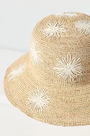 San Diego Hat Floral Embroidered Bucket Hat