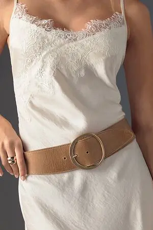 Streets Ahead Wide-waist Belt - Tan