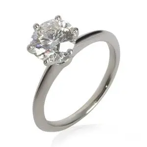 Tiffany & Co. 1.71 Ct Round Brilliant Diamond Engagement Ring