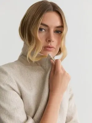 REISS Linen-blend Textured Double-breasted Blazer
