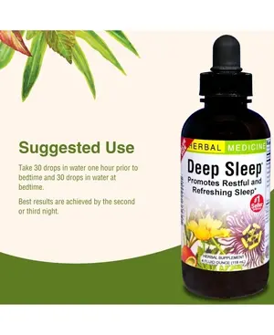 TRACE MINERALS Deep Sleep Natural Herbal Sleep Aid Supplement Non-habit Forming