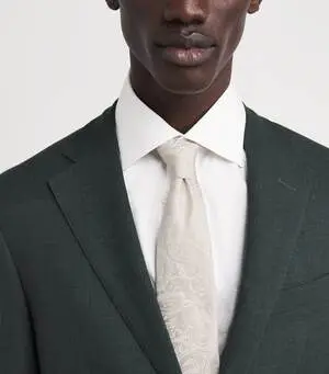 BOSS Silk-blend Paisley Neck Tie