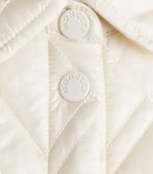 Moncler Diamond-quilted Overshirt - Ivory