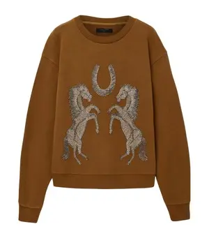 ALLSAINTS Cotton Pippa Sweatshirt - Brown