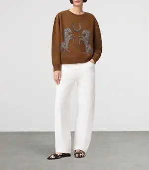 ALLSAINTS Cotton Pippa Sweatshirt - Brown