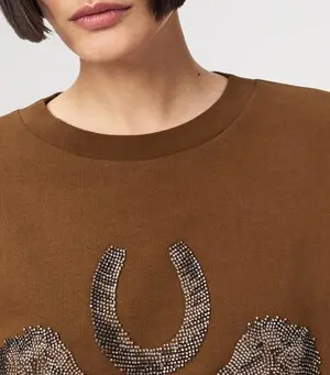 ALLSAINTS Cotton Pippa Sweatshirt - Brown