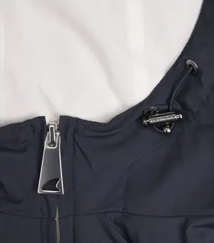 Paul & Shark Cotton Hybrid Hooded Bomber Jacket - Navy