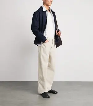 FRAME Baggy Cotton Denim Jeans - Ivory